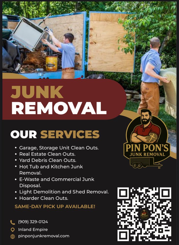 Pin Pon’s Junk Removal Services in Fontana, CA – Reviews, Hours, and ...