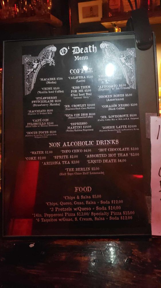 O' Death in San Antonio, TX – Reviews, Hours, and Contact Details