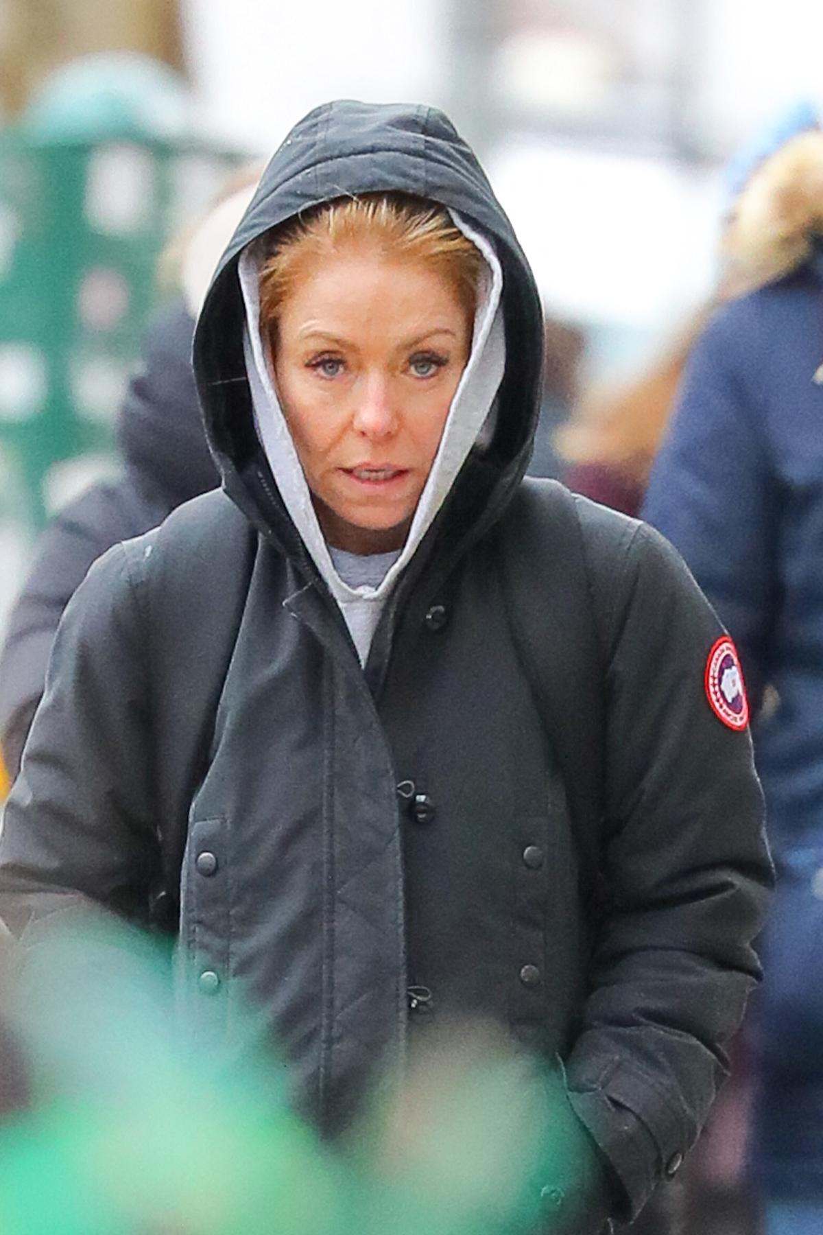 Kelly Ripa Looks Unrecognizable While Bundled Up During Intense NYC ...