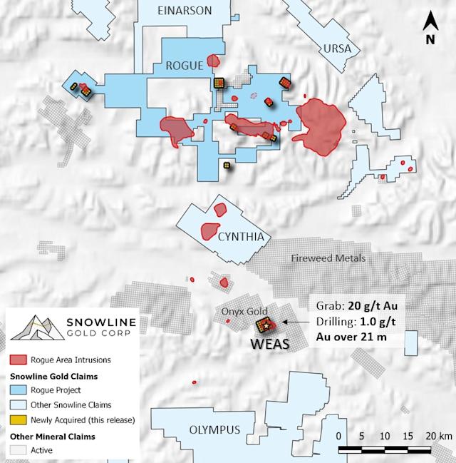 Snowline Gold Purchases Mineral Property Portfolio with Historical ...