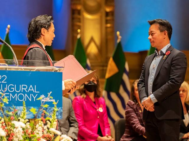 Ken Sim sworn in as mayor of Vancouver