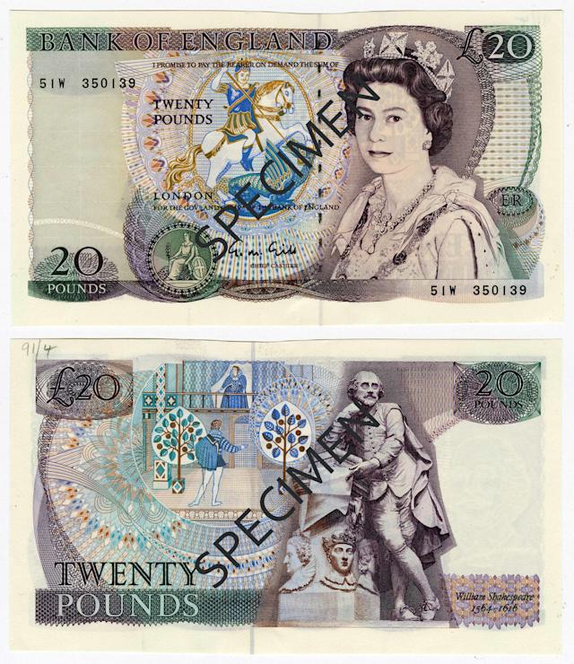 How do past £20 notes measure up against the new JMW Turner version?