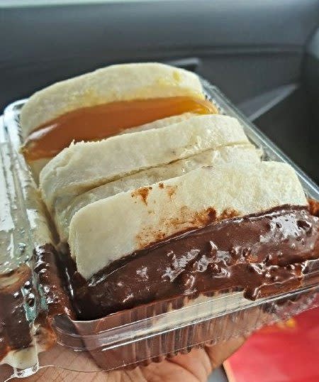 Roti Wap Bangi: RM2.50 roti kukus stuffed with oozing chocolate & kaya ...