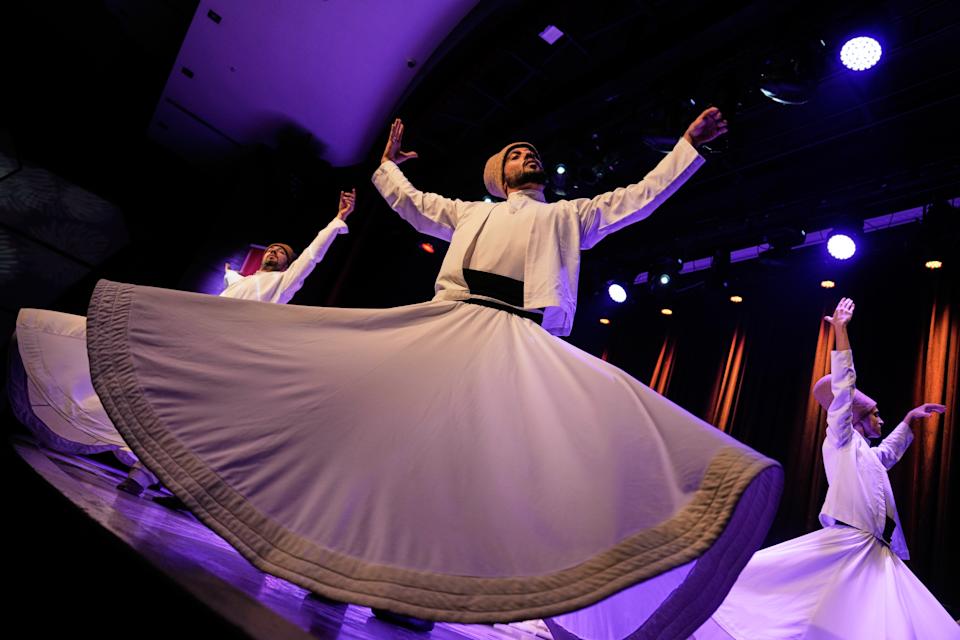 Photos show performances by Turkey's whirling dervishes