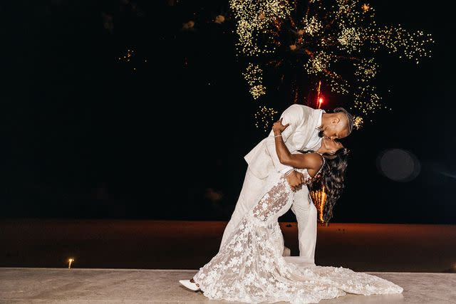 Simone Biles Wore 4 Different Bridal Gowns for Her Wedding Weekend with ...