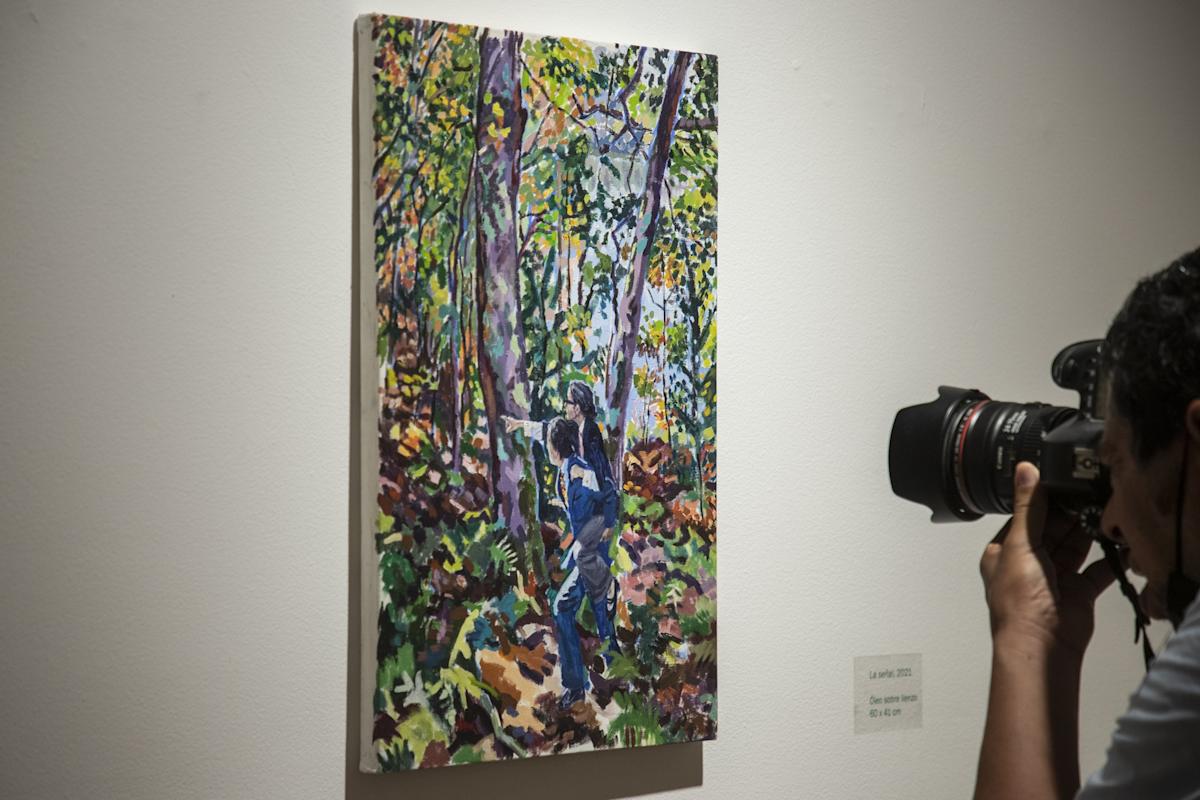 La inquietante "metapintura" del español Víctor López-Rúa regresa a México