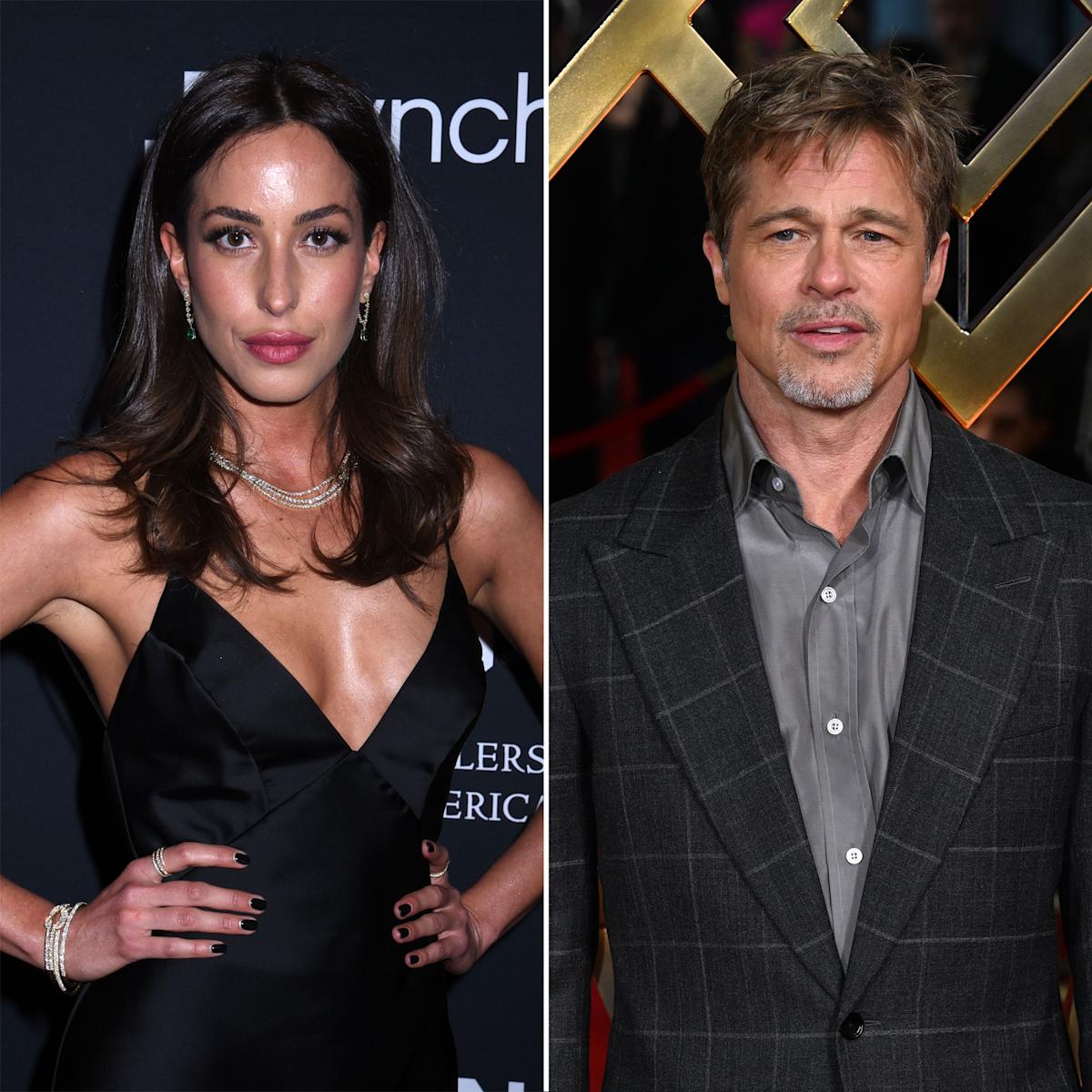 Ines de Ramon Wears ‘B’ Necklace for Brad Pitt: Inside Their ‘Strong ...