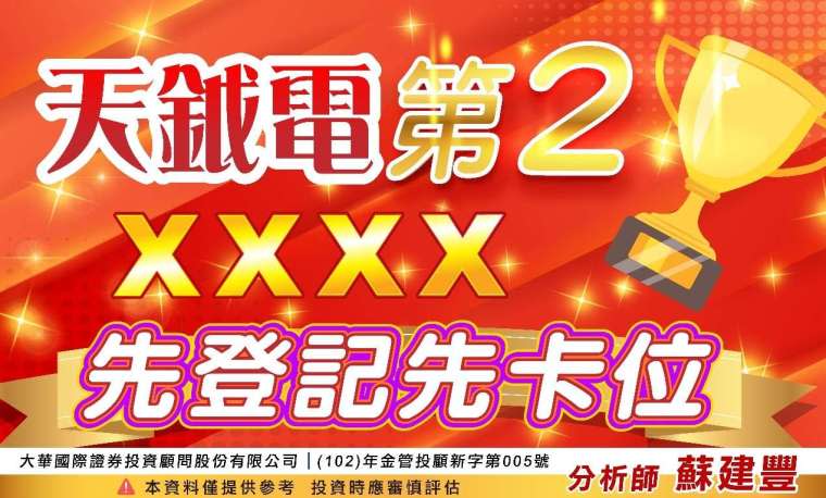 天鉞電出現第六根漲停，不要錯過「天鉞電第二」；所羅門再漲停，下一棒就是「隱藏機器人」