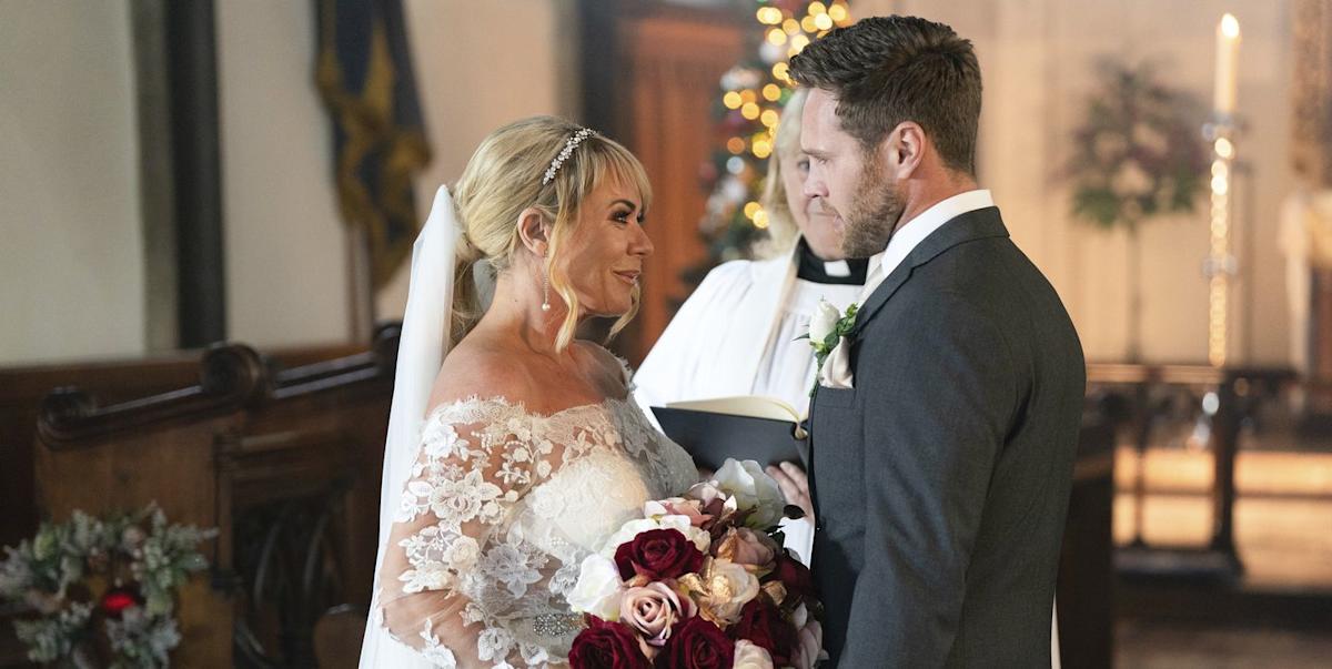 EastEnders offers first look at Sharon and Keanu's Christmas wedding