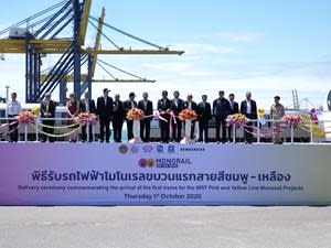 Bombardier presents its first monorails for Bangkok’s Pink and Yellow ...