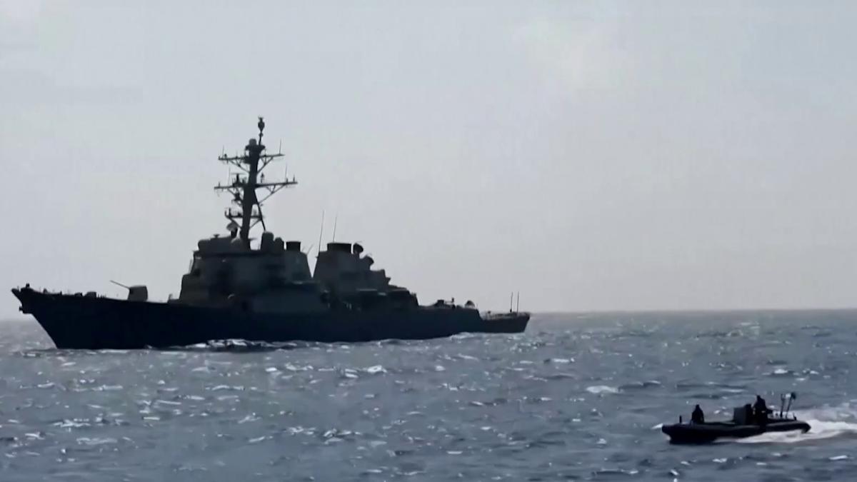 USS Carney shoots down 14 attack drones in Red Sea, officials report