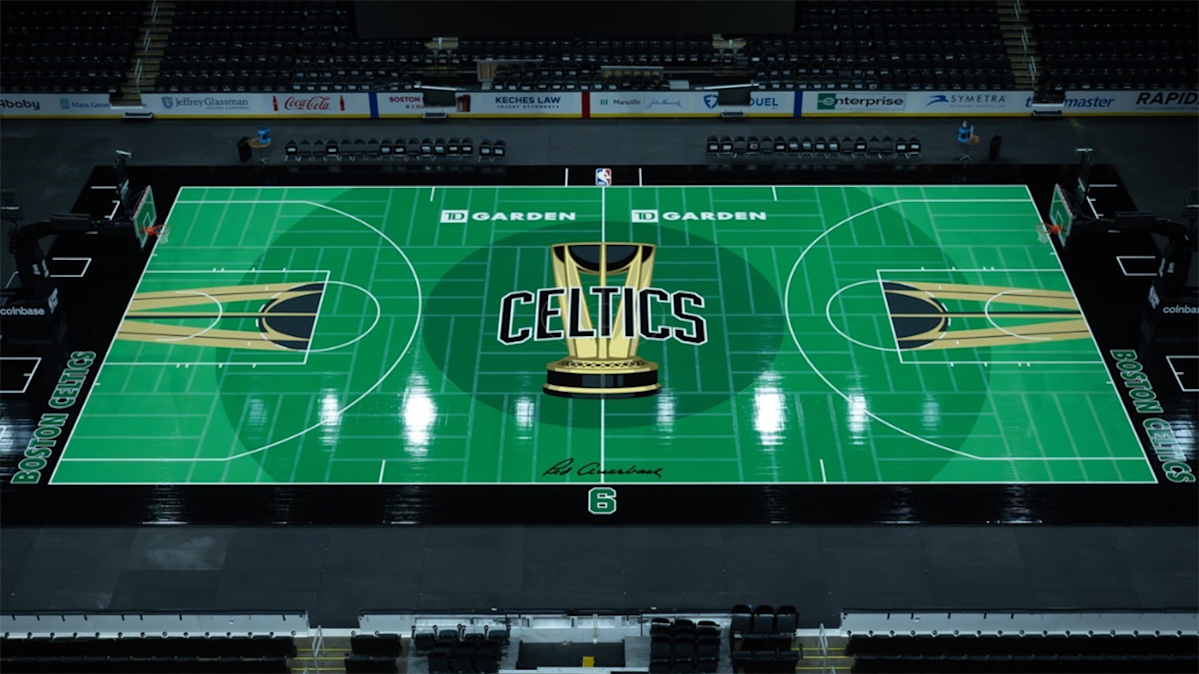 Celtics' special court for 2024 NBA Cup games revealed - Yahoo Sports