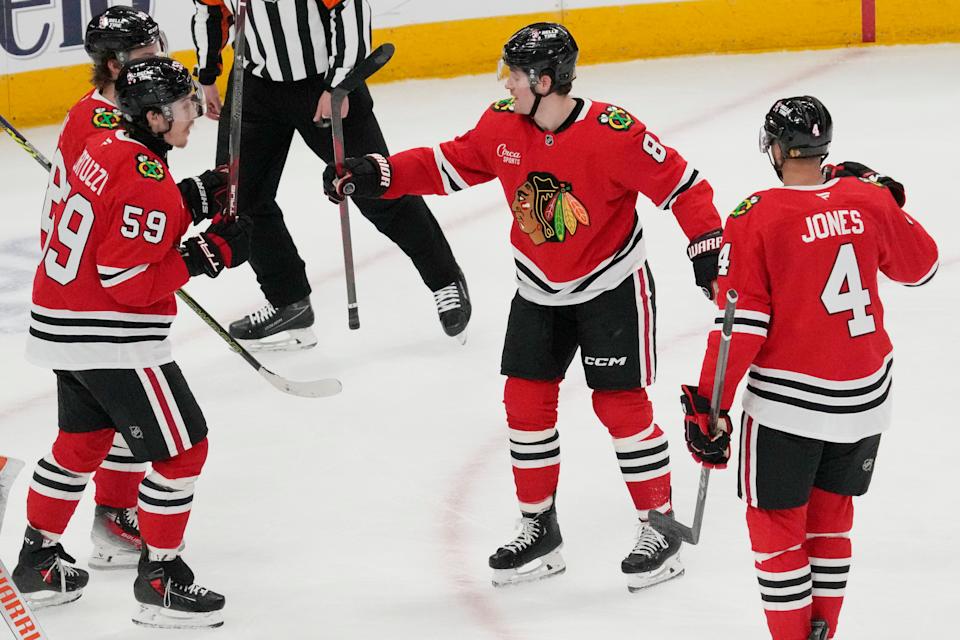 Ryan Donato stars as the Blackhawks beat the slumping Predators 6-2 ...