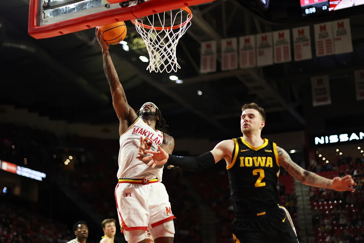No. 25 Maryland scores 101 points against Iowa, its most in a Big Ten game since joining the ...