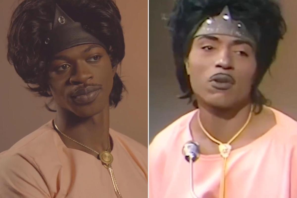 Lil Nas X Shows Off Dance Moves in Little Richard Halloween Costume