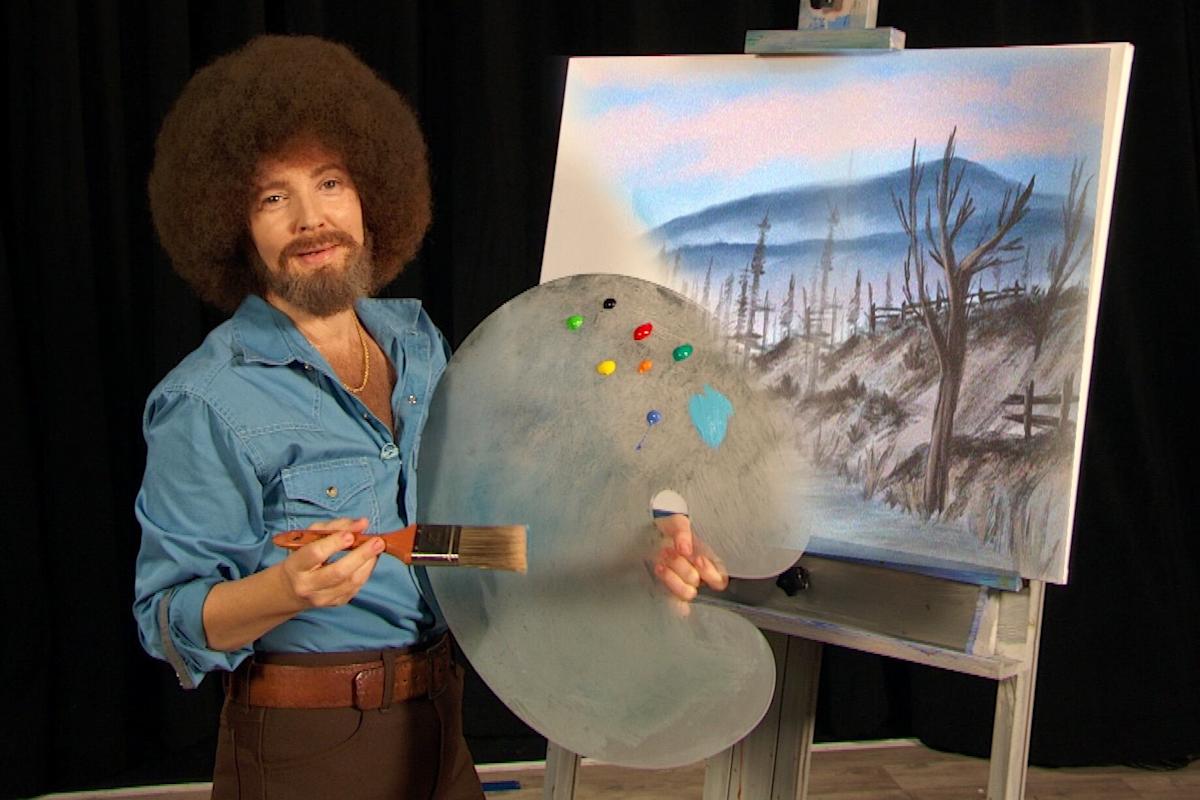 What's your favorite hairy movie? Drew Barrymore wigs out as Bob Ross ...