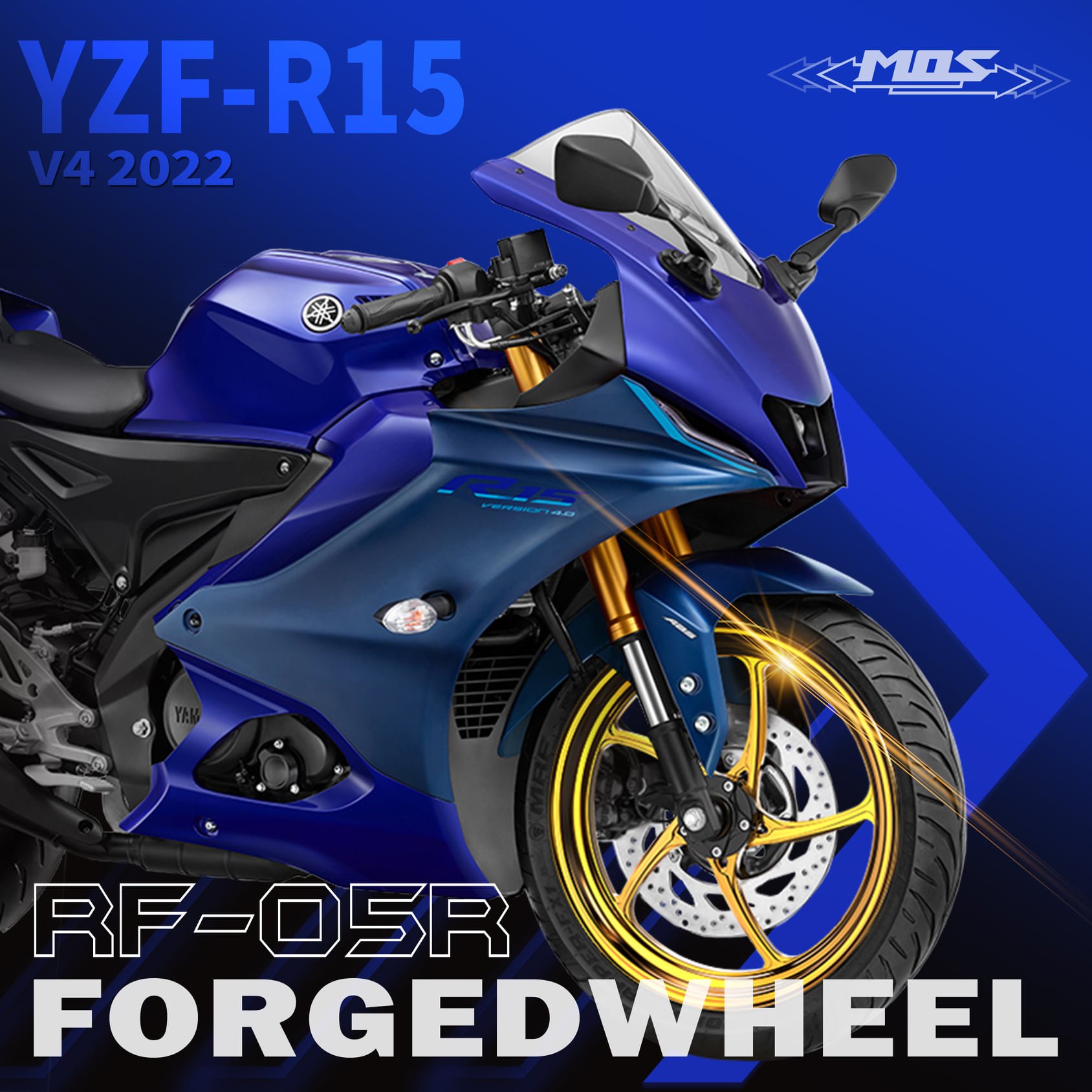 Hz二輪精品 MOS RF 鍛框 R15 V3 V4 MT15 鍛造 輪框 輪圈 17吋 5爪 YAMAHA RF05R | Yahoo奇摩拍賣