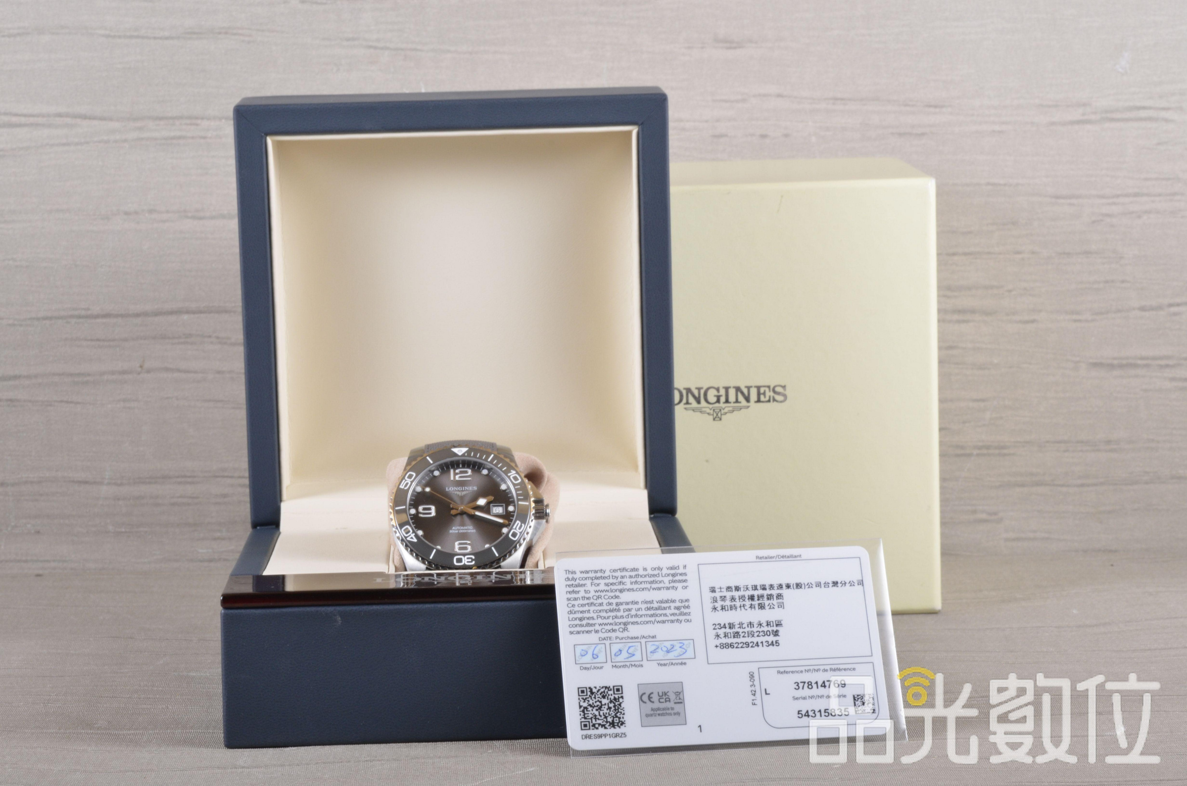 【品光數位】Longines 浪琴 L37814769 深海征服 陶瓷框 錶徑41mm 機械錶 #125905K | Yahoo奇摩拍賣