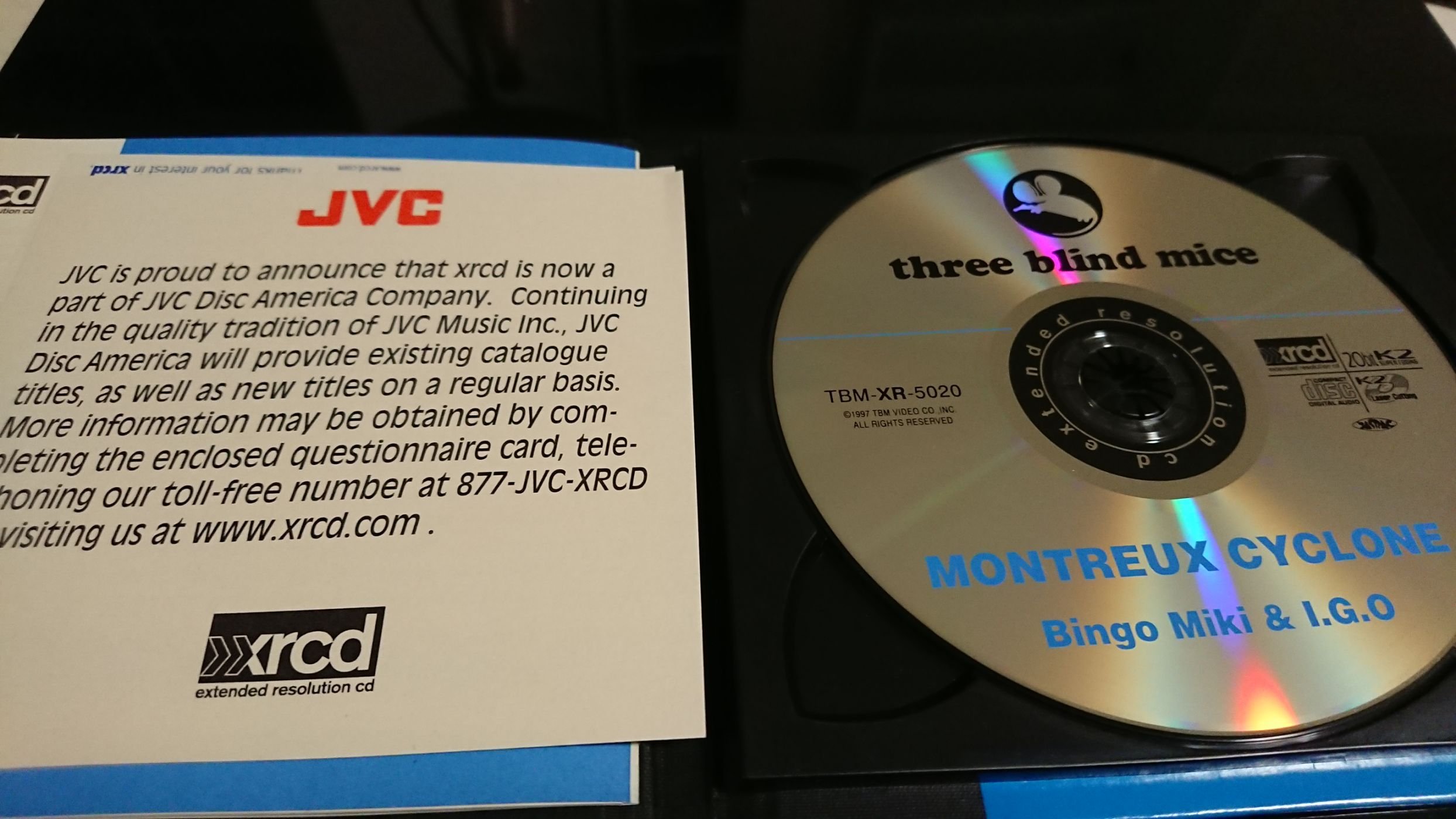 montreux cyclone Bingo miki & I.G.O經典發燒TBM三盲鼠爵士盤XRCD錄音音質更上層樓 | Yahoo奇摩拍賣