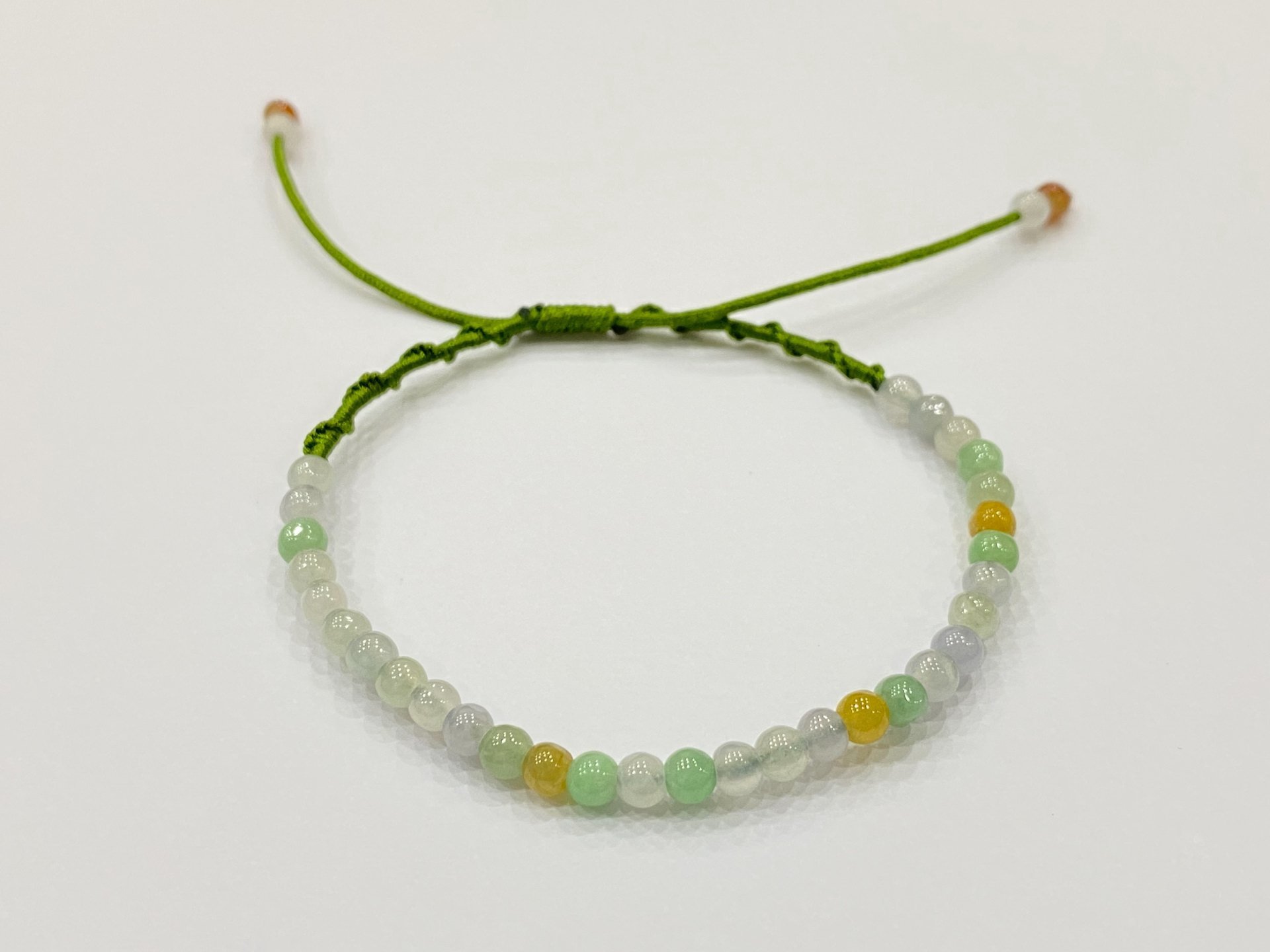 【JDPS 久大御典品 / 翡翠專賣】天然A貨翡翠手鍊 三彩翡翠珠飾35粒 編號Y10901-2-6 | Yahoo奇摩拍賣