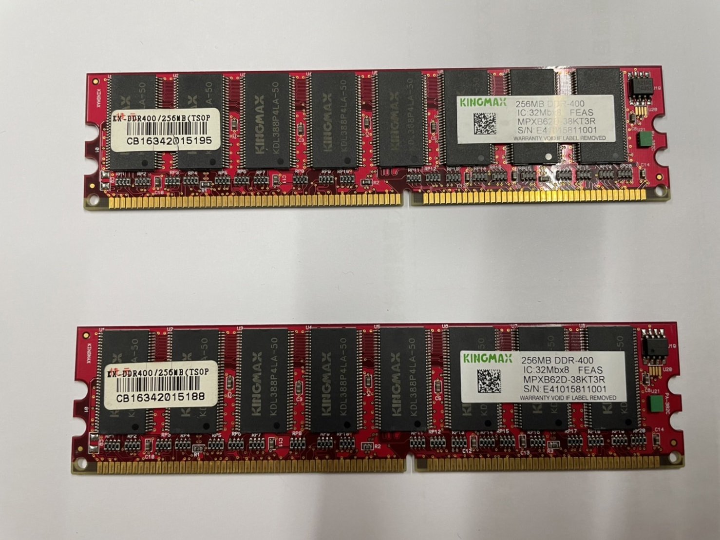 256MB DDR-400 kingmax 桌機 記憶體 | Yahoo奇摩拍賣