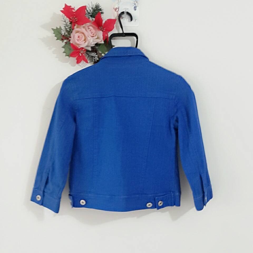 【CHIMOMO】素色潮流薄外套 西裝外套 短版外套 短大衣 (寶藍 M) | Yahoo奇摩拍賣