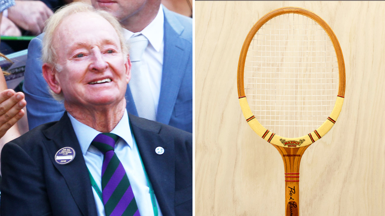 Rod Laver donates racket for Australian bushfire appeal