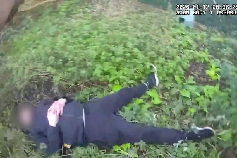 Suspect told 'bloody hell you can run' by out of breath cop after chase ...