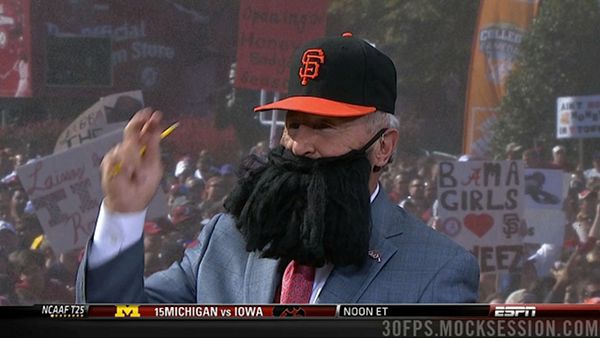 Brian Wilson wears LSU helmet, football uniform for GameDay visit ...