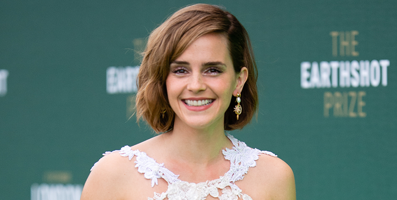 Emma Watson's latest look is made from recycled wedding dresses - Yahoo ...