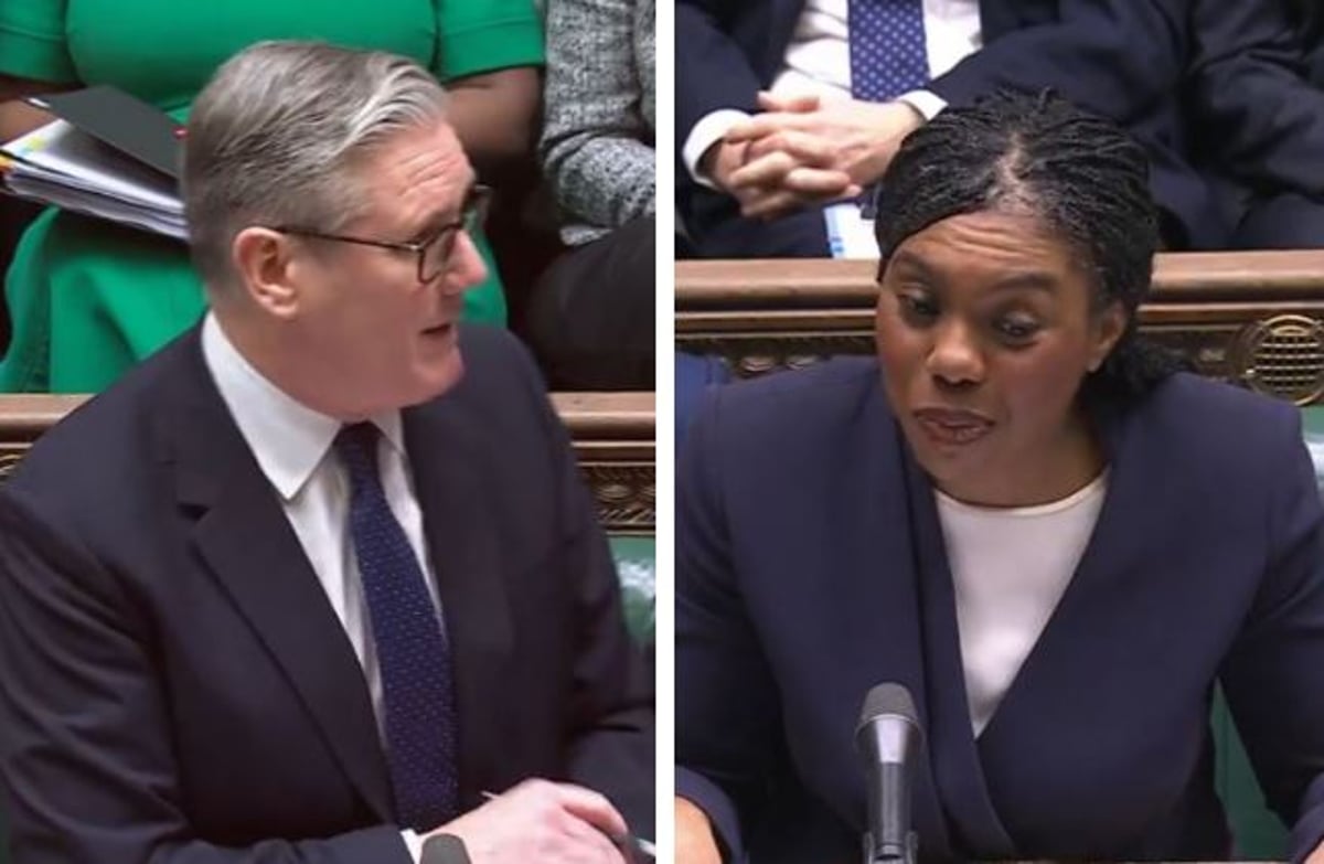 Starmer slammed at fiery PMQs for 'blowing around like plastic bag in ...