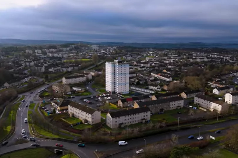 Drone footage captures life from the top of a high-rise in bid to ...