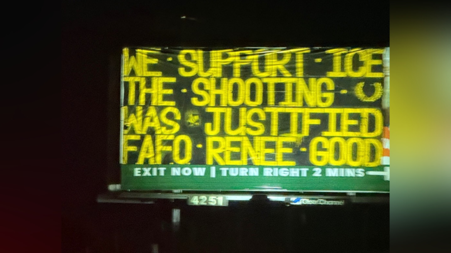 Billboard next to Southern California highway hijacked with pro-ICE ...