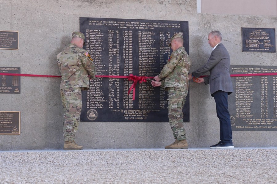 Fort Bliss, 1AD dedicates memorial to 2nd Battle of Ramadi in Iraq War
