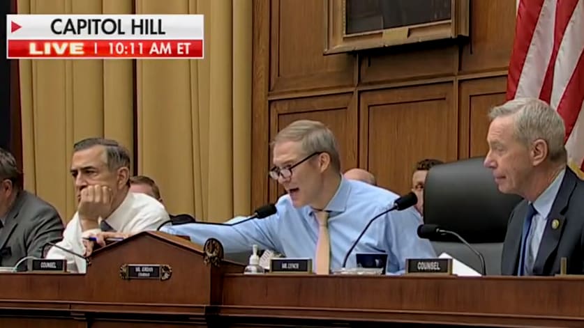 Jim Jordan Freaks Out When Dem Confronts Him With House Rules - Yahoo ...
