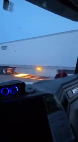 Video shows sparks flying from truck allegedly involved in starting ...