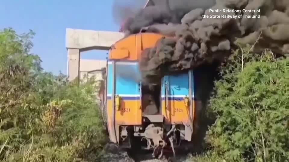 At least 25 killed, 80 injured in Thailand train derailment