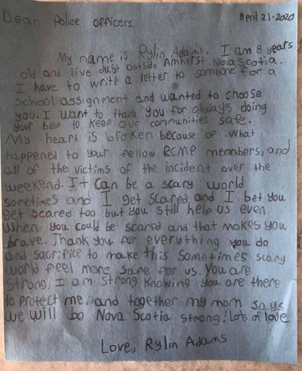 This tear-stained letter from a Nova Scotia boy brought comfort to ...