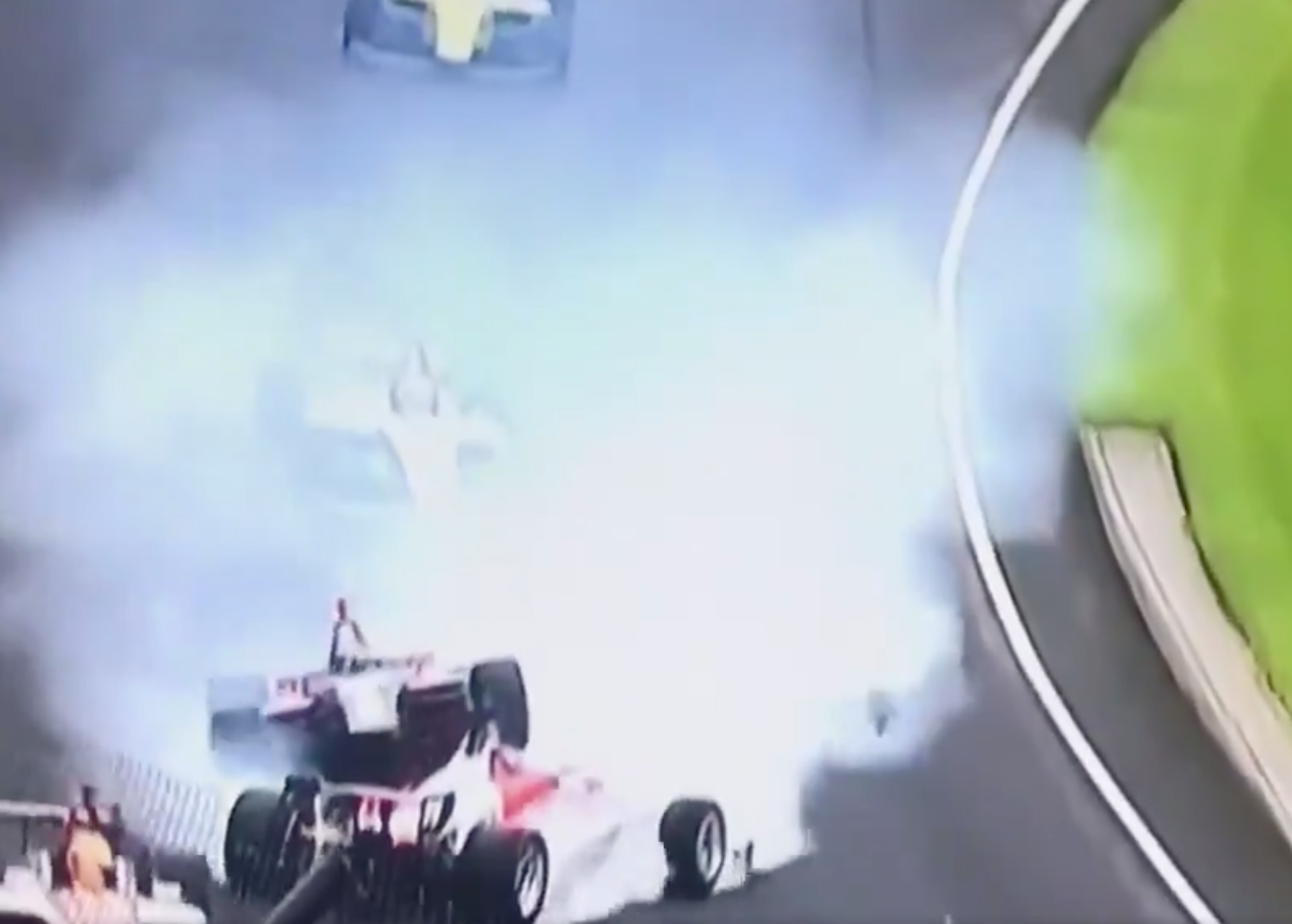 Indy Lights drivers walk away from awful Indianapolis crash