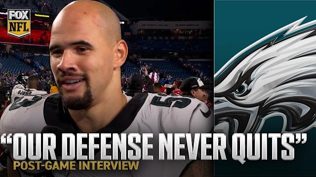 Eagles HOLD ON in Buffalo, Zack Baun explains how defense sacked Josh ...