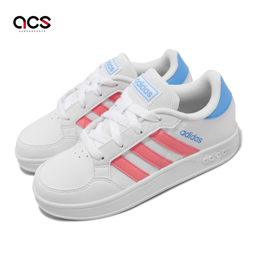 adidas 童鞋 Breaknet K 中童 小朋友 白 粉紅 水藍 復古 基本款 愛迪達 GY6015 | adidas | Yahoo奇 ...