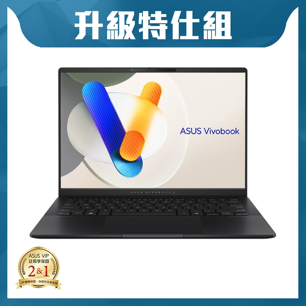 ASUS M5406WA 14吋3K特仕筆電 (Ryzen AI 9 HX 370/Radeon 890M/32G/2T/極致黑 ...