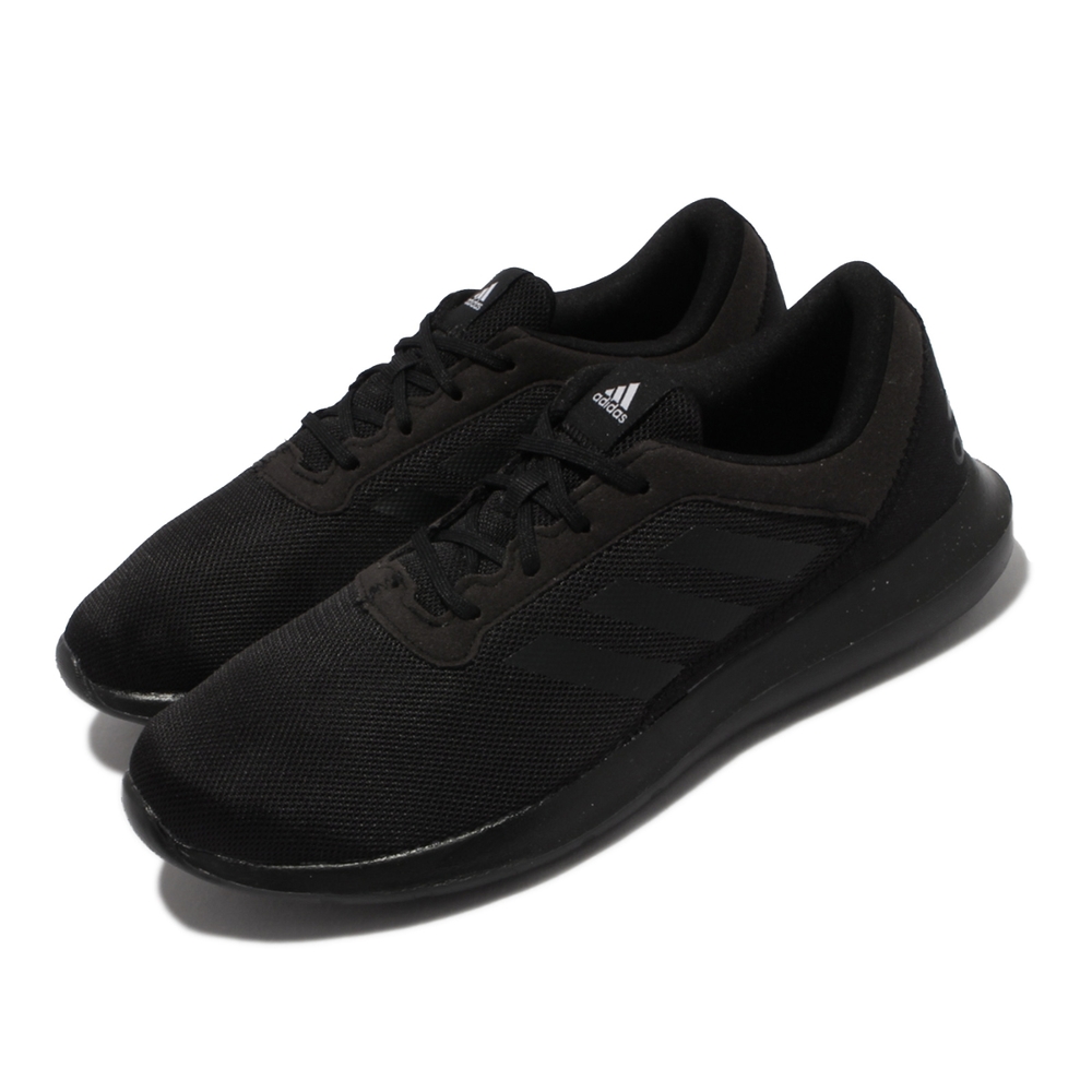adidas 慢跑鞋 Coreracer 運動 男女鞋 海外限定 愛迪達 輕量 透氣 避震 情侶款 黑 FX3593 | 慢跑鞋 ...