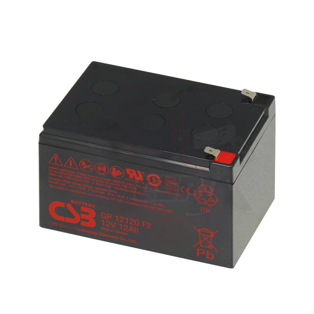 CSB GP12120 F2 希世比 不斷電系統 電動車 緊急照明 兒童電動車 12V12AH | 電瓶充電器 | Yahoo奇摩購物中心