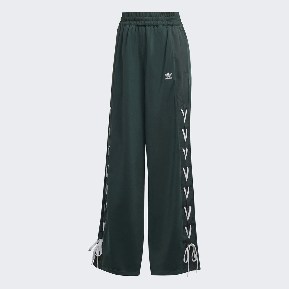 Adidas Wide Leg Pant HK5086 女 長褲 寬褲 運動 休閒 花邊繫帶 穿搭 舒適 綠 | adidas | Yahoo ...