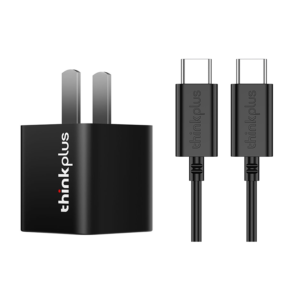 Thinkplus 30W GaN氮化鎵迷你充電器套組 iphone15 PD快充充電頭 附Type-C to Type-C充電線 | 充電器 | Yahoo奇摩購物中心