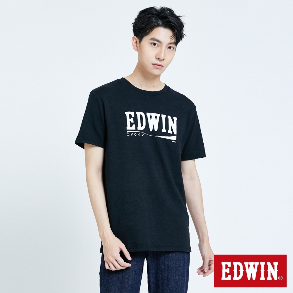 EDWIN 超市系列 涼感飲品LOGO 短袖T恤-男-黑色 | T恤 | Yahoo奇摩購物中心