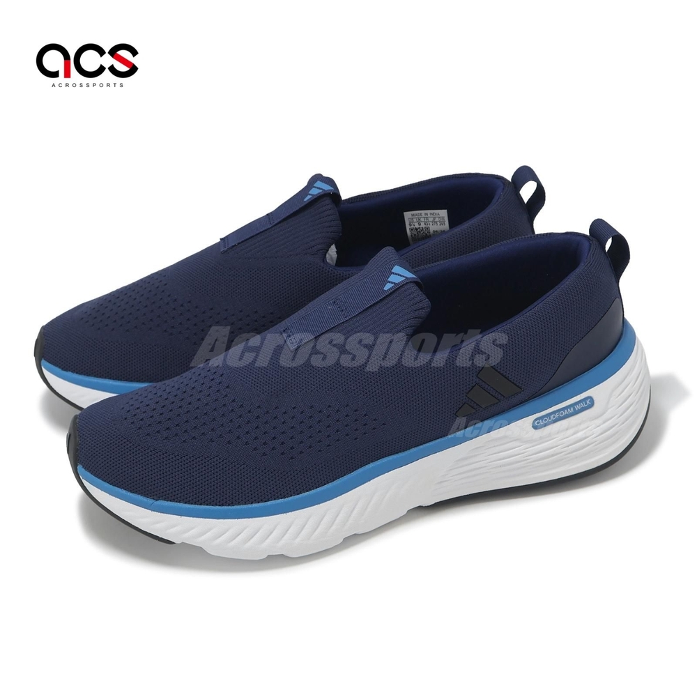 adidas 休閒鞋 Cloudfoam Go Lounger 男鞋 藍 白 厚底 緩衝 無鞋帶 愛迪達 ID4020 | 休閒鞋 ...