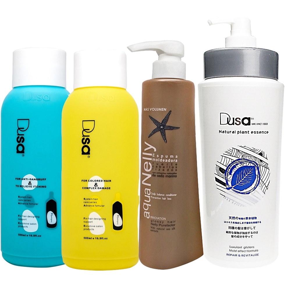 Dusa度莎明星洗護組（洗髮精三款任選500ml*2+全方位果酸護髮800ml) | 護髮素 | Yahoo奇摩購物中心