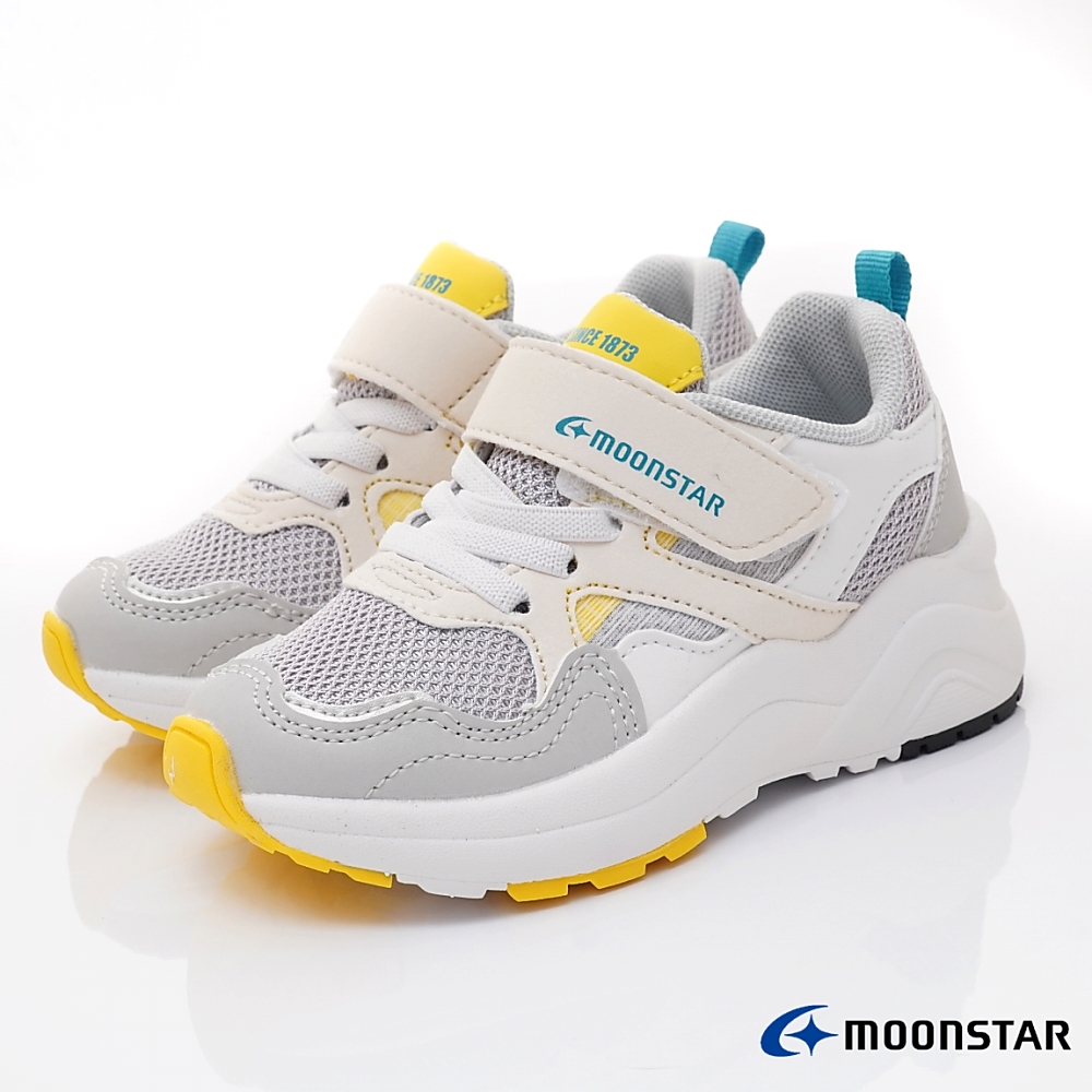日本月星Moonstar童鞋-2E耐磨輕量運動鞋3307灰(16-22cm中小童段)櫻桃家 | MOONSTAR | Yahoo奇摩購物中心